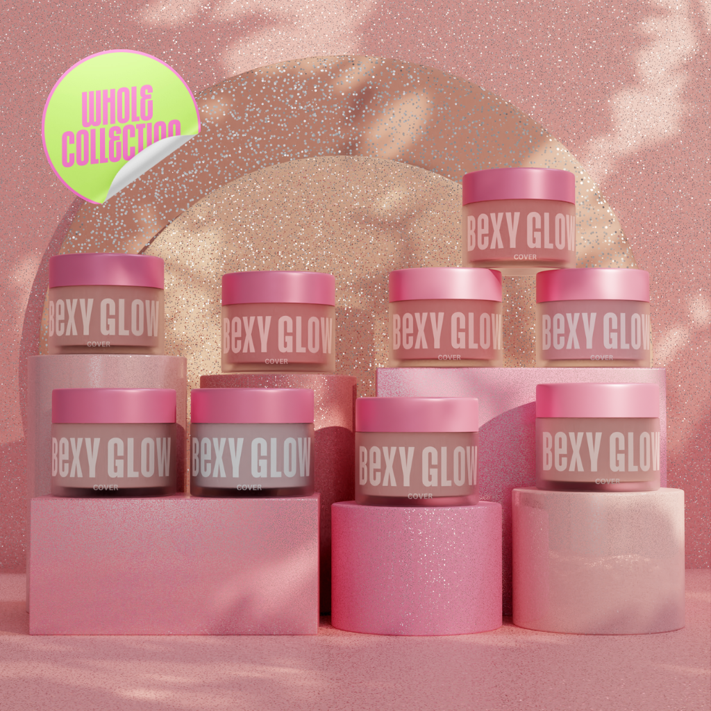 Shimmer Cover Collection | Cover Acrylic Powders | Bexy Glow