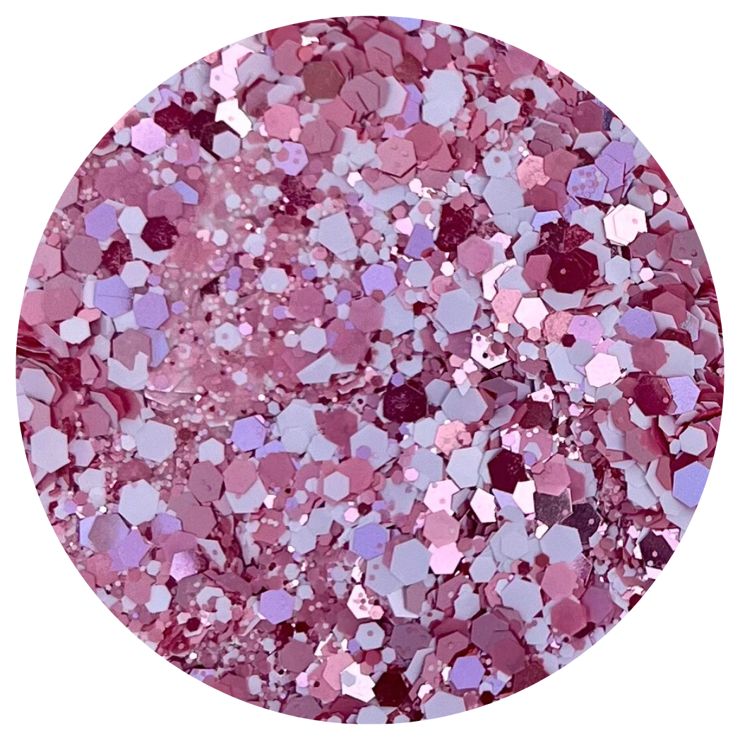 Born with it | Rose Gold Glitter Acrylic Powder | Bexy Glow